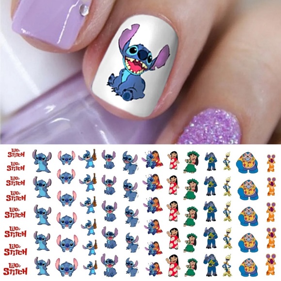 Disney | Makeup | Bogo6 Lilo Stich Transfer Nail Decals | Poshmark